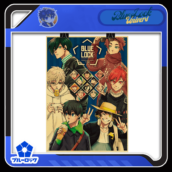 Poster Blue Lock – Affiche Murale – Personnages Blue Lock – 2 Tailles ...